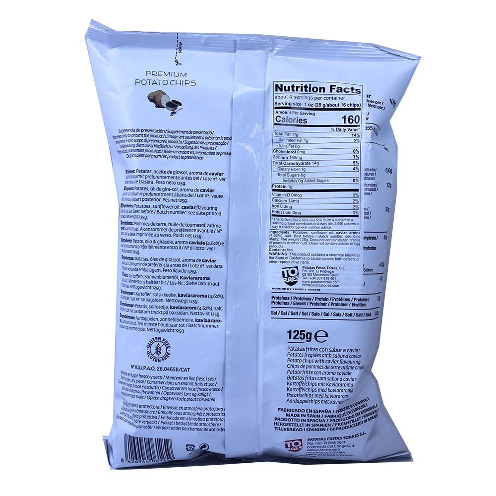 Torres Caviar Flavored Potato Chips 125g (3-Pack) – Chelsea Market Baskets